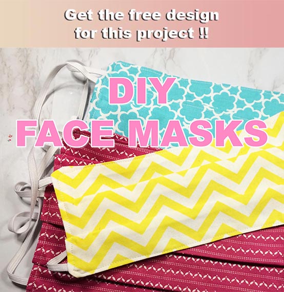Easy sew 3 ply face mask - Craft with Catherine