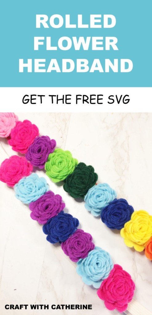 Rolled flower headband tutorial - Craft with Catherine
