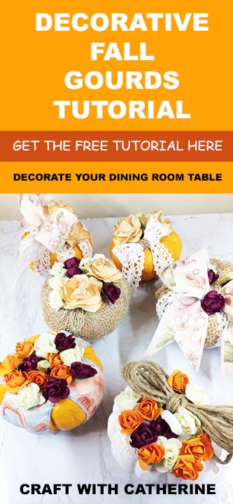 How to decorate gourds for thanksgiving - Craft with Catherine