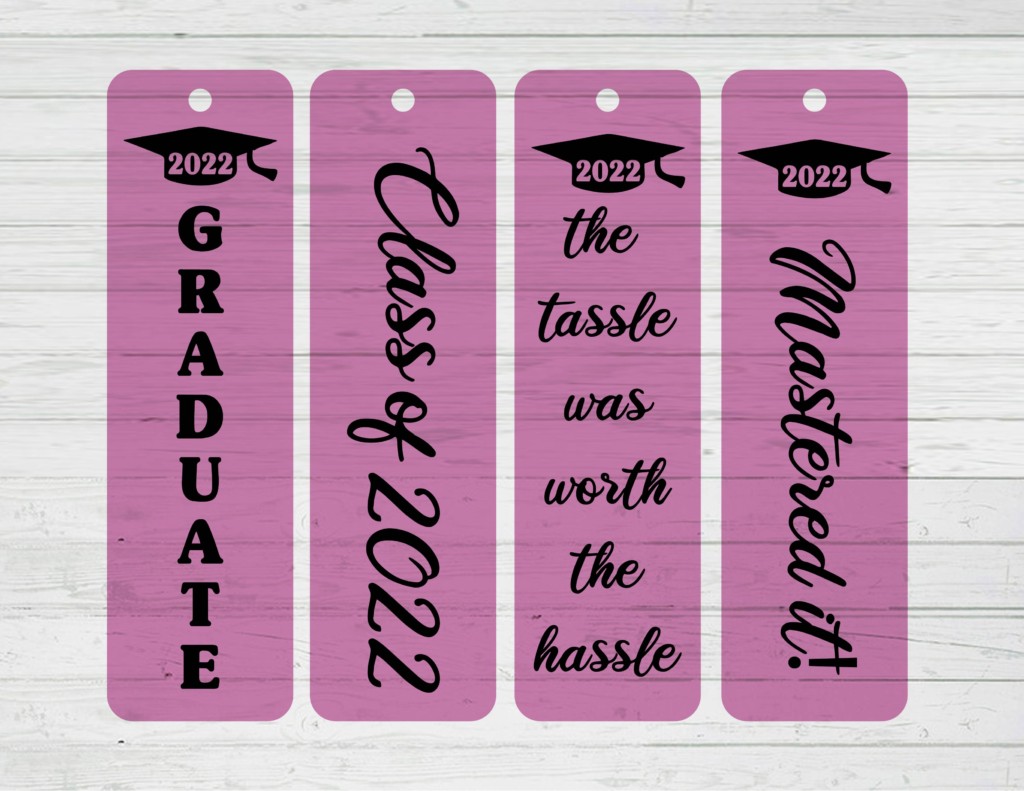 Graduation bookmarks cut file template svg dxf eps pdf png - Craft with ...