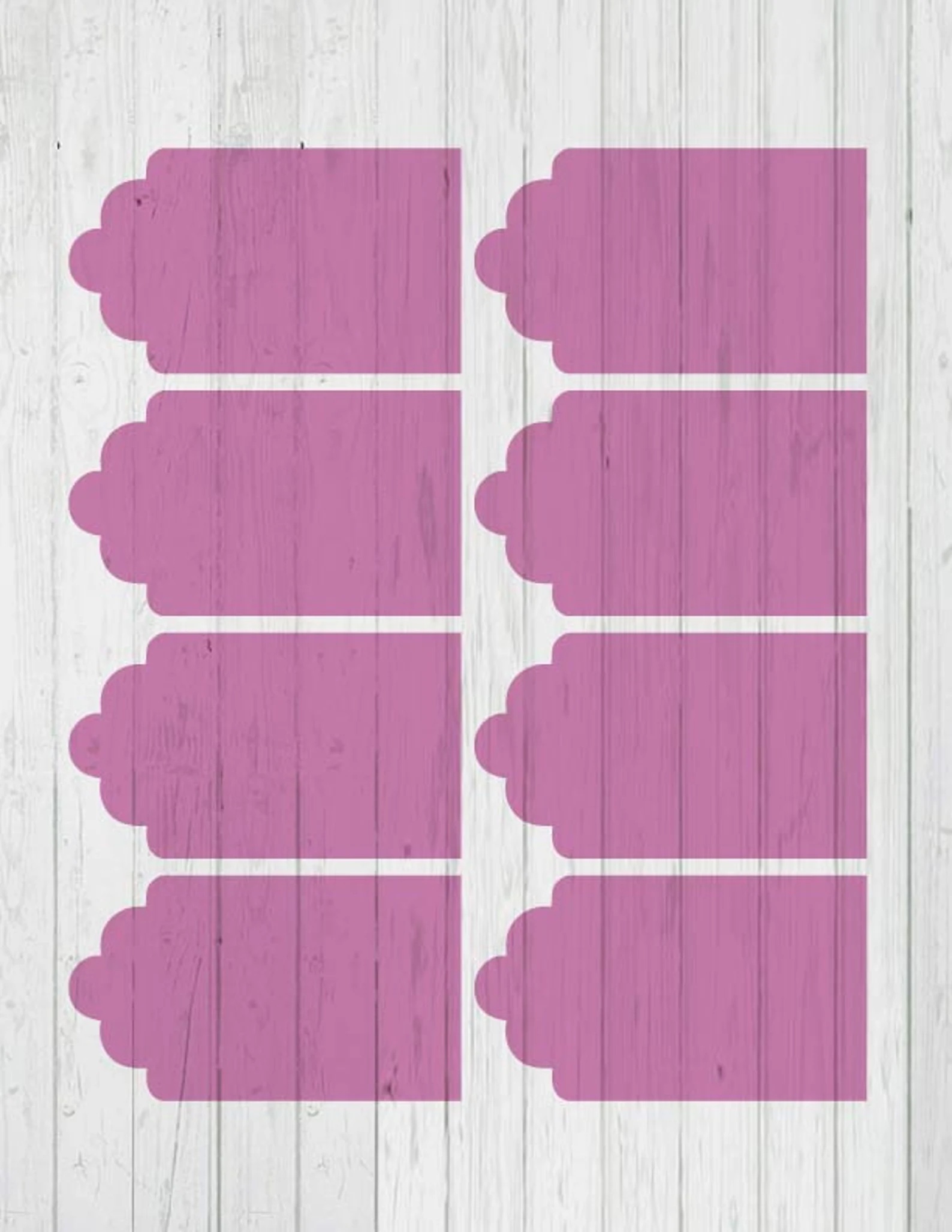 Decorative Business card cut file template - Craft with Catherine