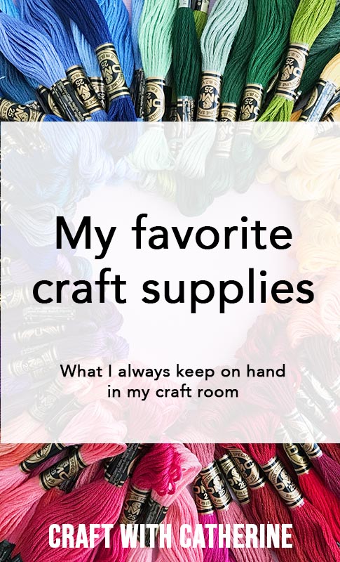 My most frequently used crafting products - Craft with Catherine